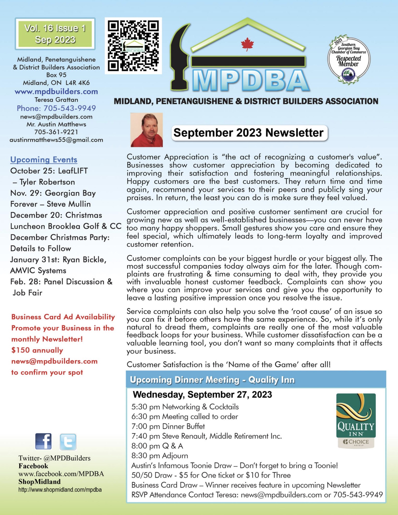 September 2023 Newsletter - Midland, Penetanguishene & District ...